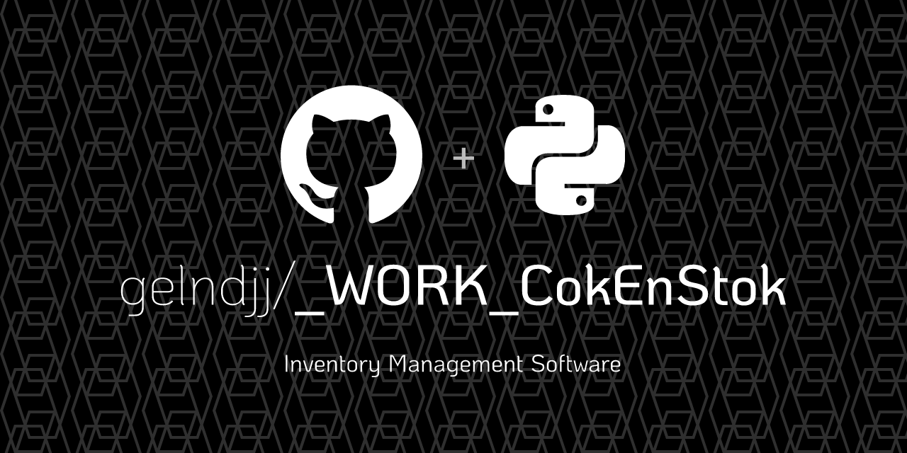 GitHub - gelndjj/_WORK_CokEnStok: Inventory Management Software
