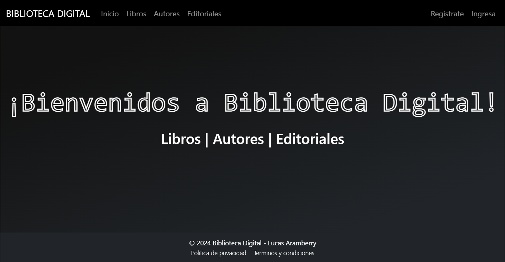 GitHub - LucasAramberry/Biblioteca-Digital: Proyecto Personal Biblioteca Digital