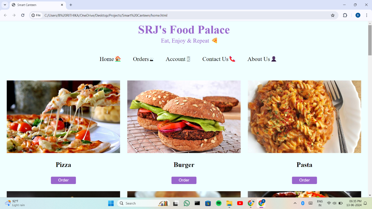 GitHub - RithikaB27/Smart-Canteen: Smart Canteen: Transforming dining with tech! Order food, ask ...