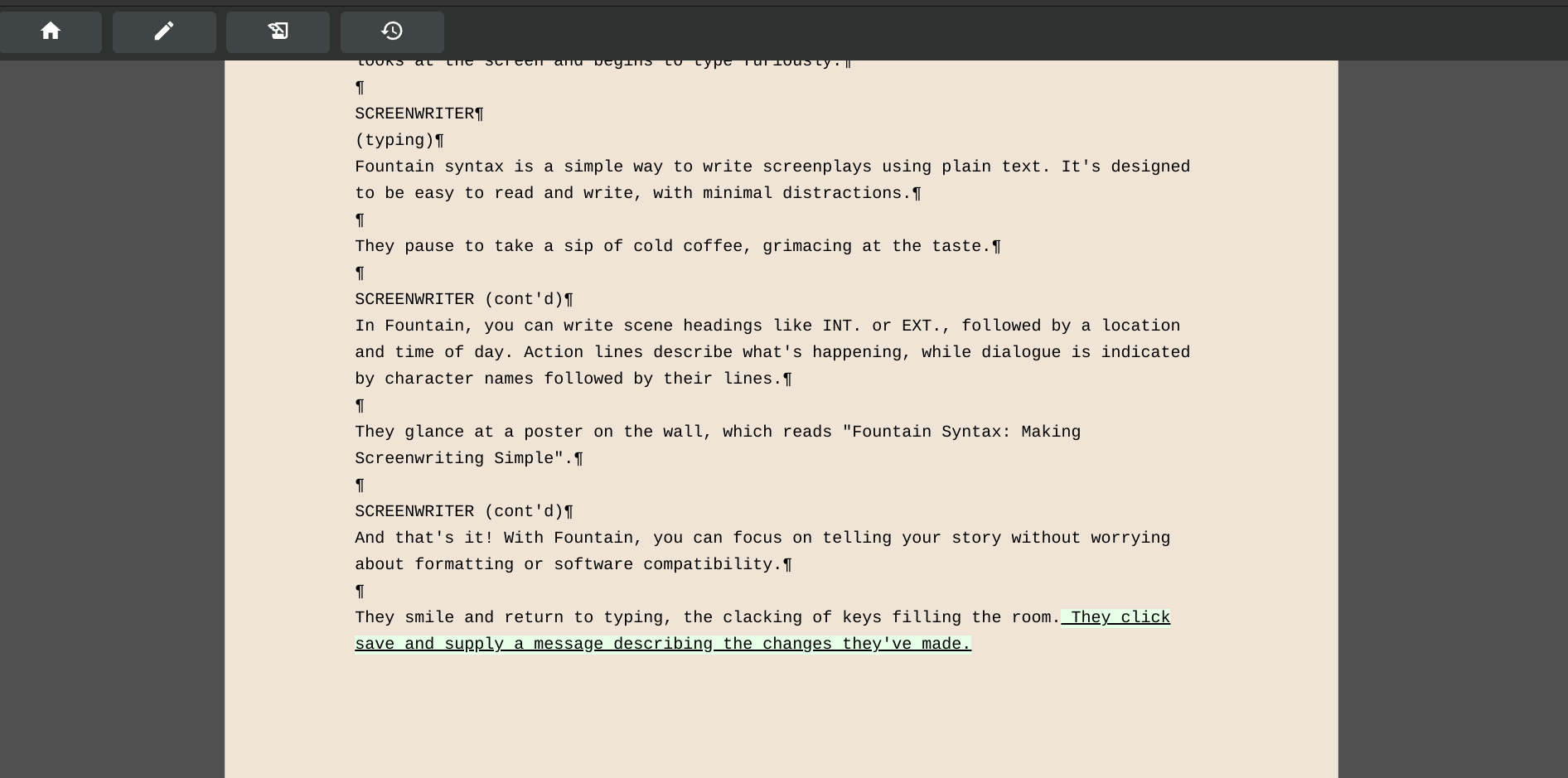 GitHub - strasseneck/SimpleDraft: A simple brower based screenwriting app. Write Screenplays ...