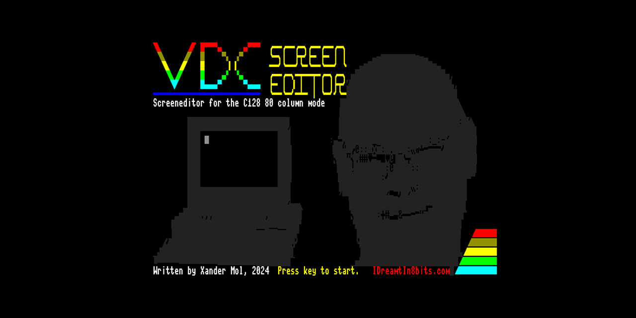 GitHub - xahmol/VDCScreenEditor2: Commodore 128 80 column screen editor ...