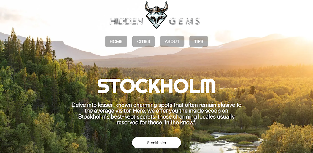 GitHub - MoysisPap/Hidden_Gems: Team Project - Travel website using React and Bootstrap library