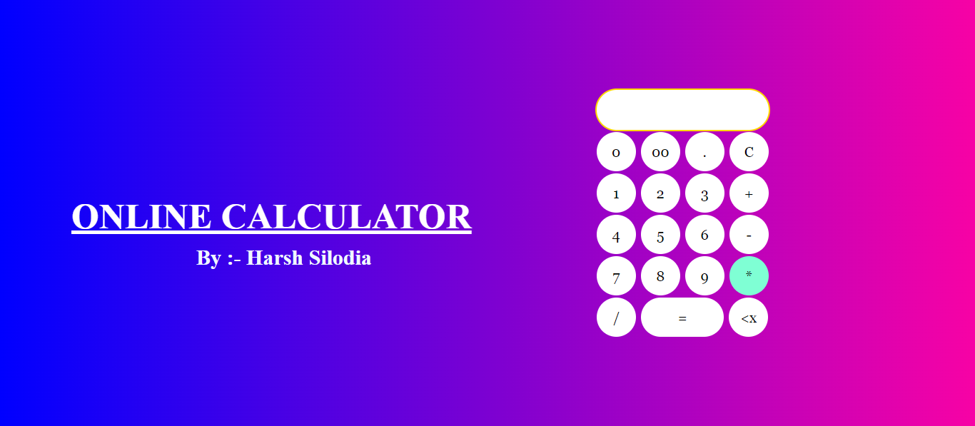 GitHub - HarshSilodia/Calculator
