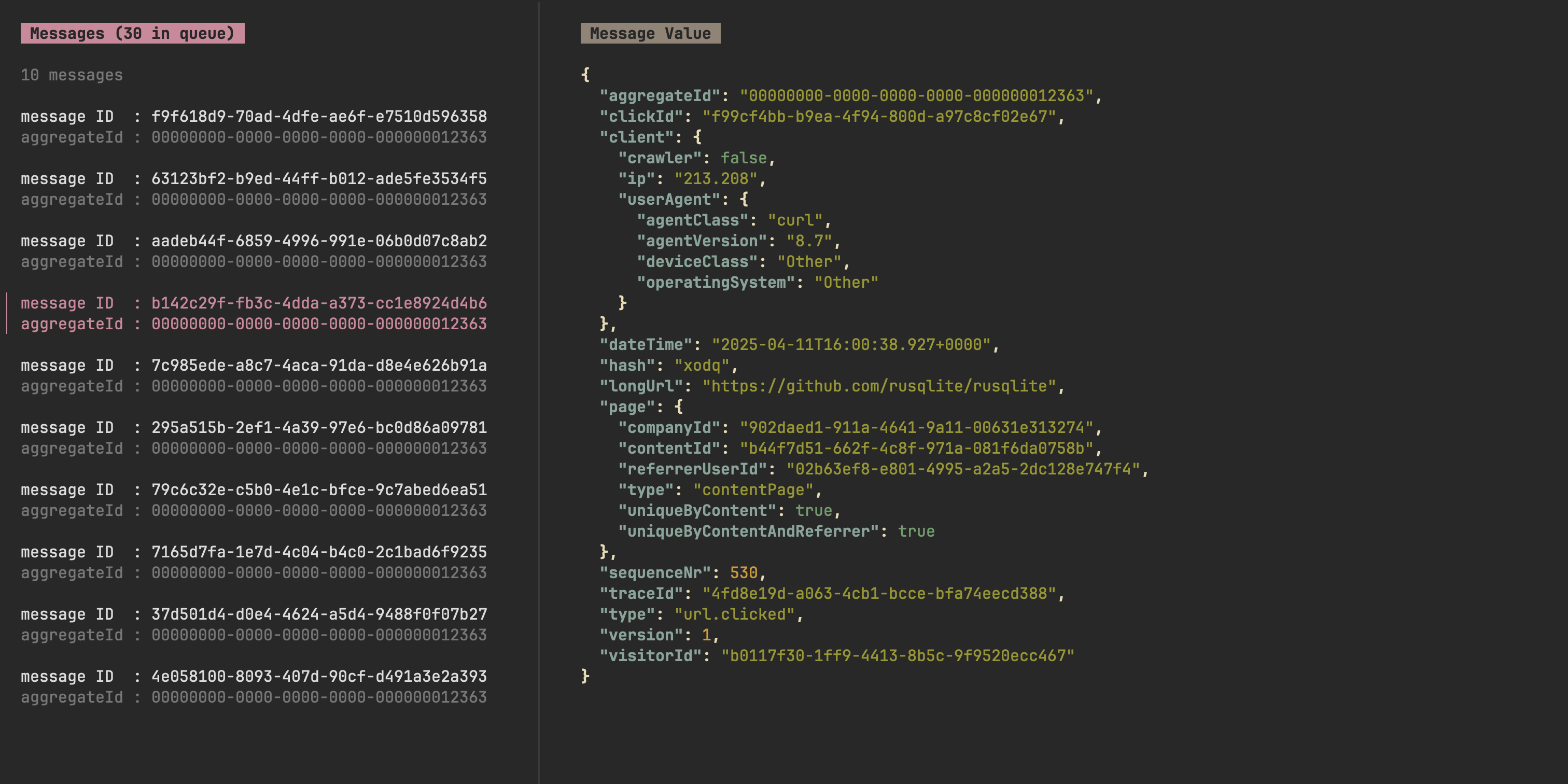 GitHub - dhth/cueitup: Inspect messages in an AWS SQS queue in a simple and deliberate manner