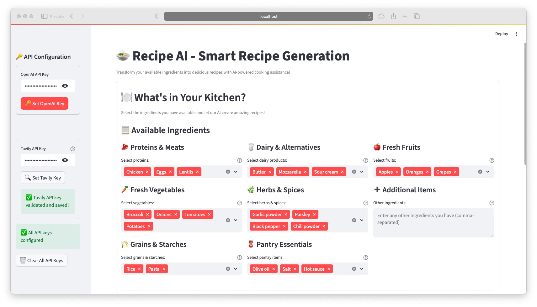GitHub - chitralputhran/Recipe-AI-Easy-Recipes: Recipe AI is a web ...