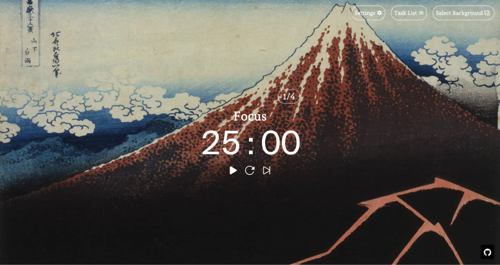 Github Srefslandpomodoro Timer 🍅 Pomodoro Timer Built Using Nextjs