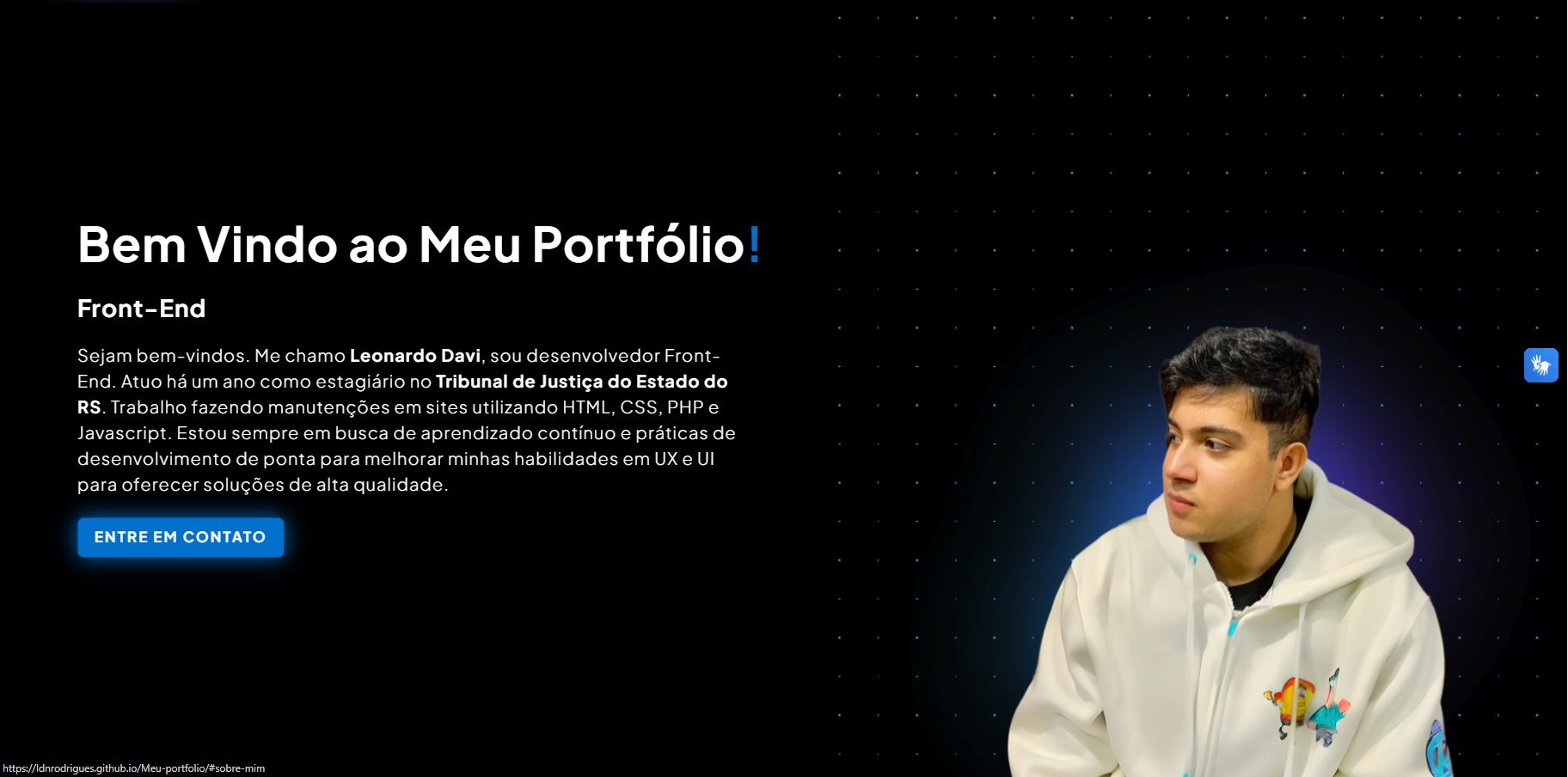 GitHub - ldnrodrigues/Meu-portfolio: Um pequeno portfólio que fala um pouquinho de mim, e que ...