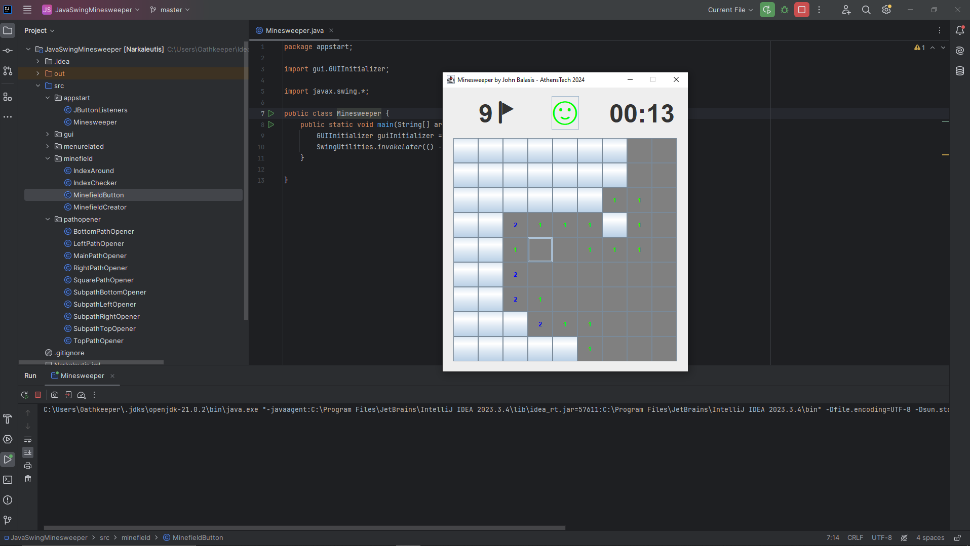 Github Balasisjavaswingminesweeper Recreation Of Minesweeper Mini