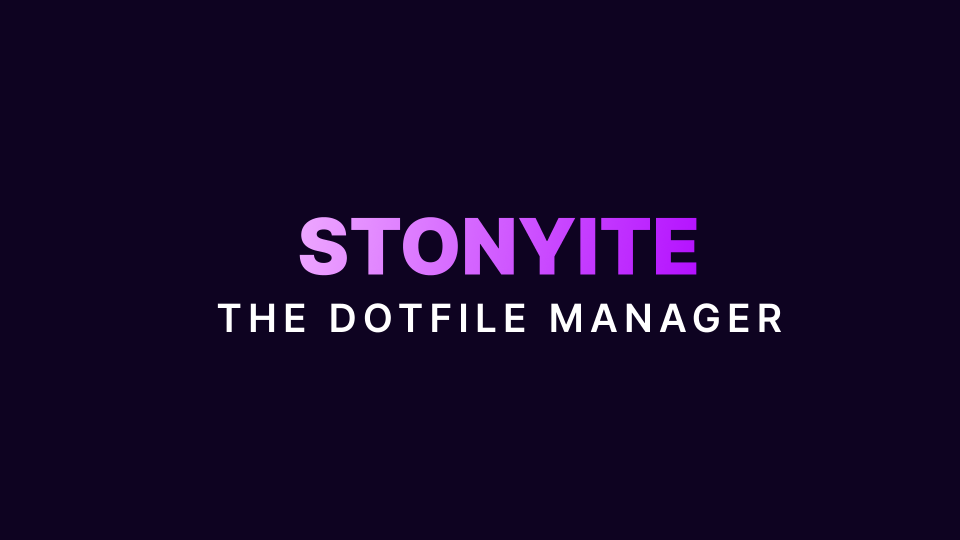 GitHub - P-Asta/stonyite: macos dotfile manager make with rust