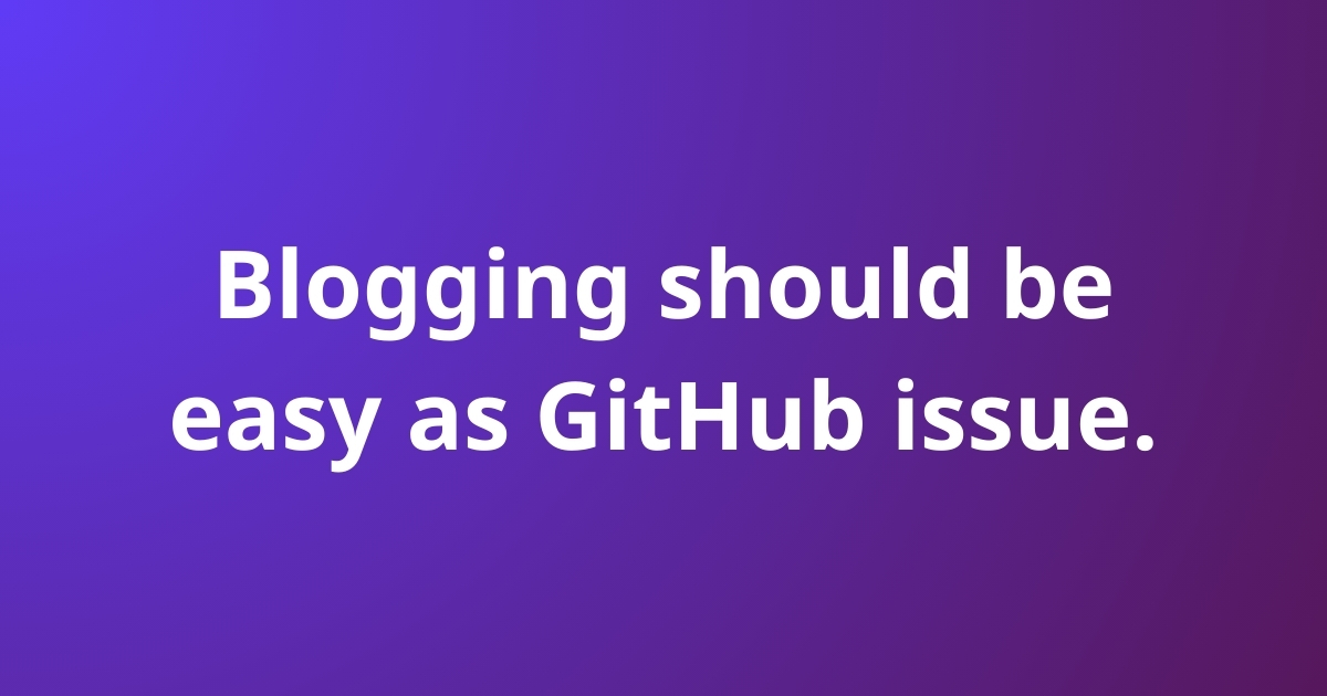 Github Kane50613github As A Blog Gaab Effortless Blogging With Github Issues And Nextjs 