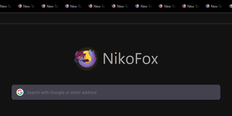 GitHub - Hellpest/NikoFox: Firefox custom CSS to replace tab and homepage logo with Niko ...