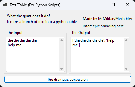 GitHub - MrMilitaryMech/Text2Table-Remade: I remade Text2Table