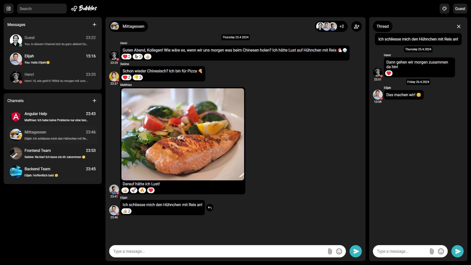 GitHub - elidegen/bubbles: Bubbles is a chat application that was ...