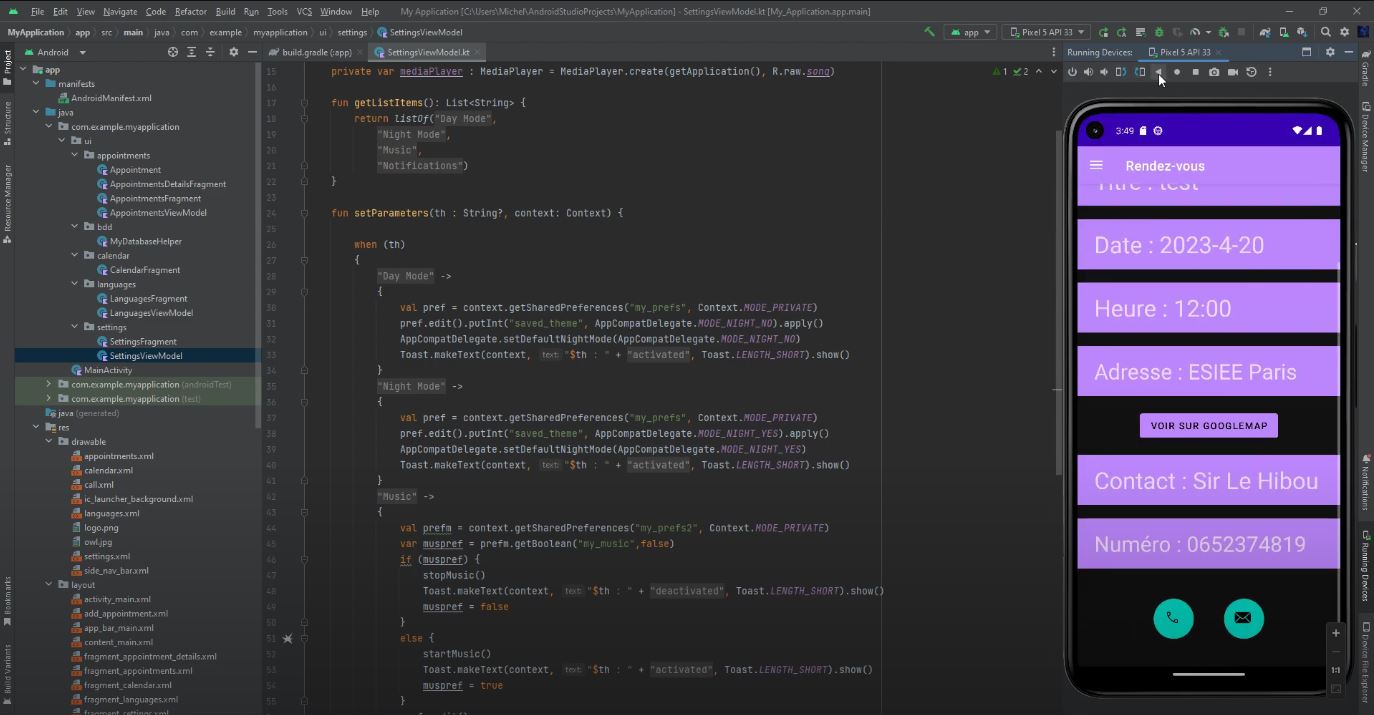 GitHub - LeHibouMT/AppointmentManager: Project created in Kotlin with ...