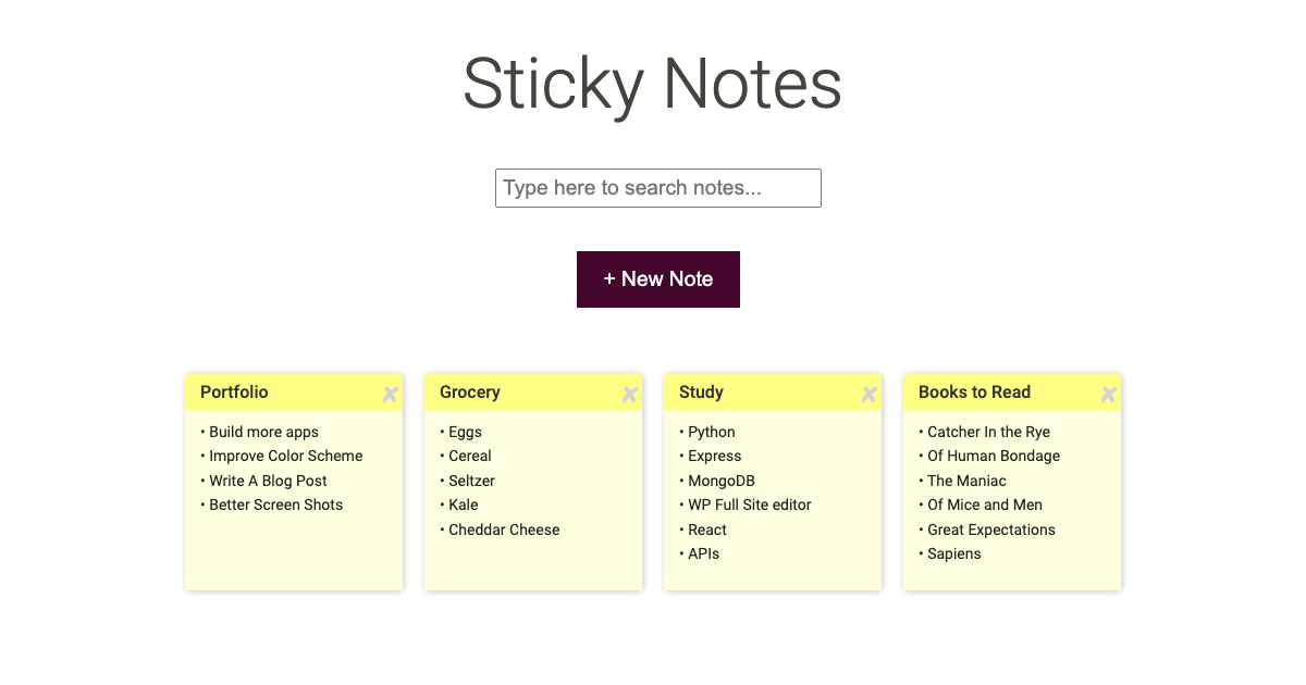 GitHub - heidi37/sticky-notes-2024: React Application