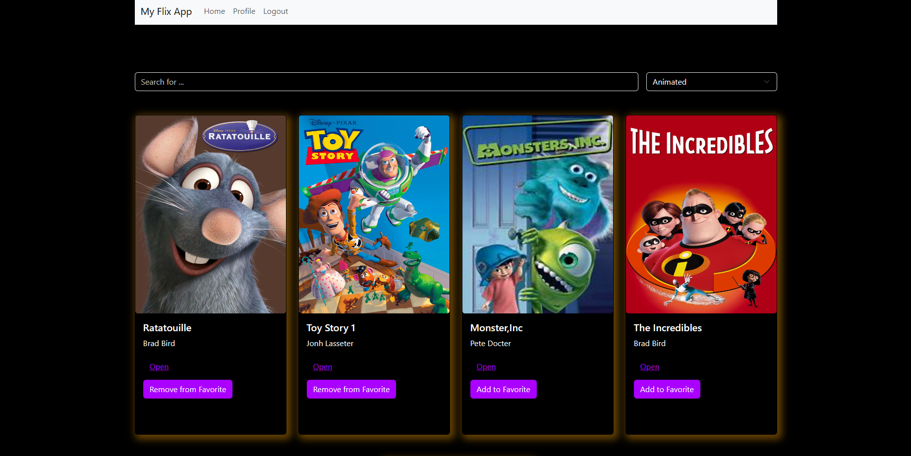 GitHub - vicmpg/myFlixReact-client: The React client-side for an app called myFlix based on its ...