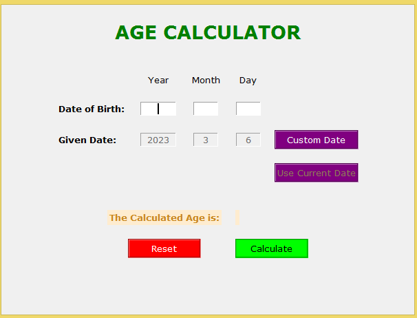GitHub - Khan2345689/Age-Calculator: It calculates the age by ...