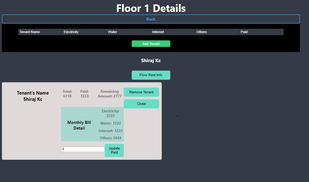GitHub - Miroshpradhan/FloorRentManagement: A system used to manage the ...