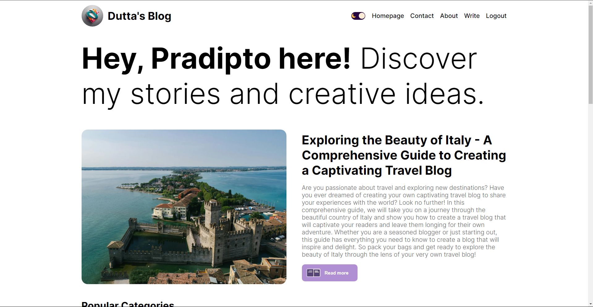 GitHub - Pradipta7171/My-BlogSite: My Blog Website