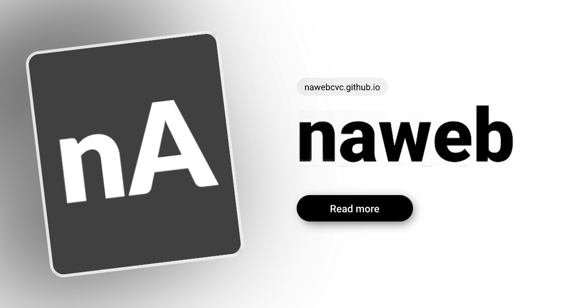 Github Nawebcvc Naweb My Personal Website Repository Featuring A
