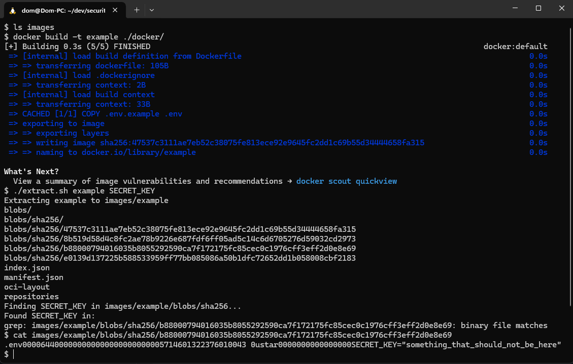 GitHub - domwebber/poc-docker-image-secrets-leaking: Research to show why secrets and ...