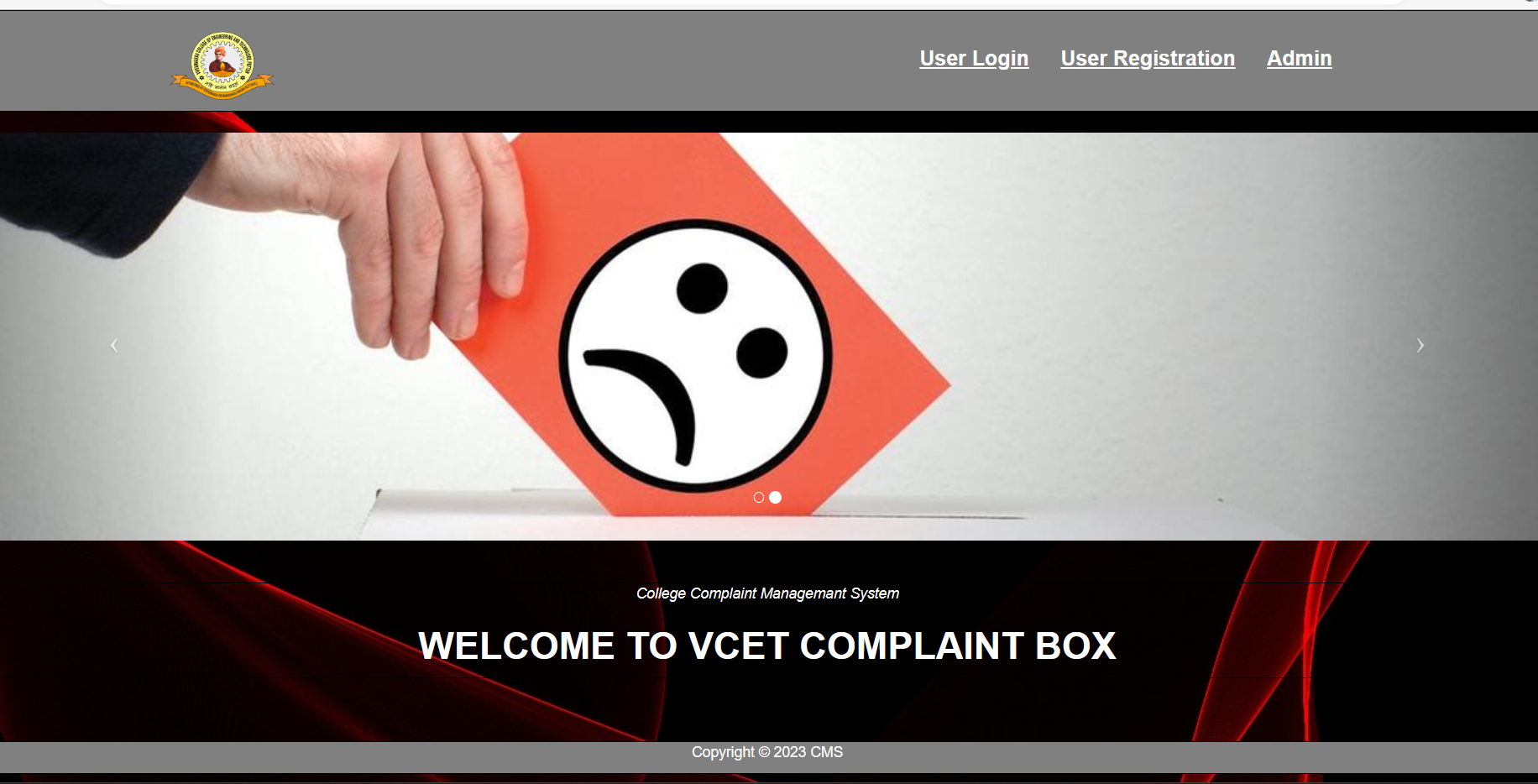 GitHub - Dhanya-P-2003/College-complaint-management-System: College ...