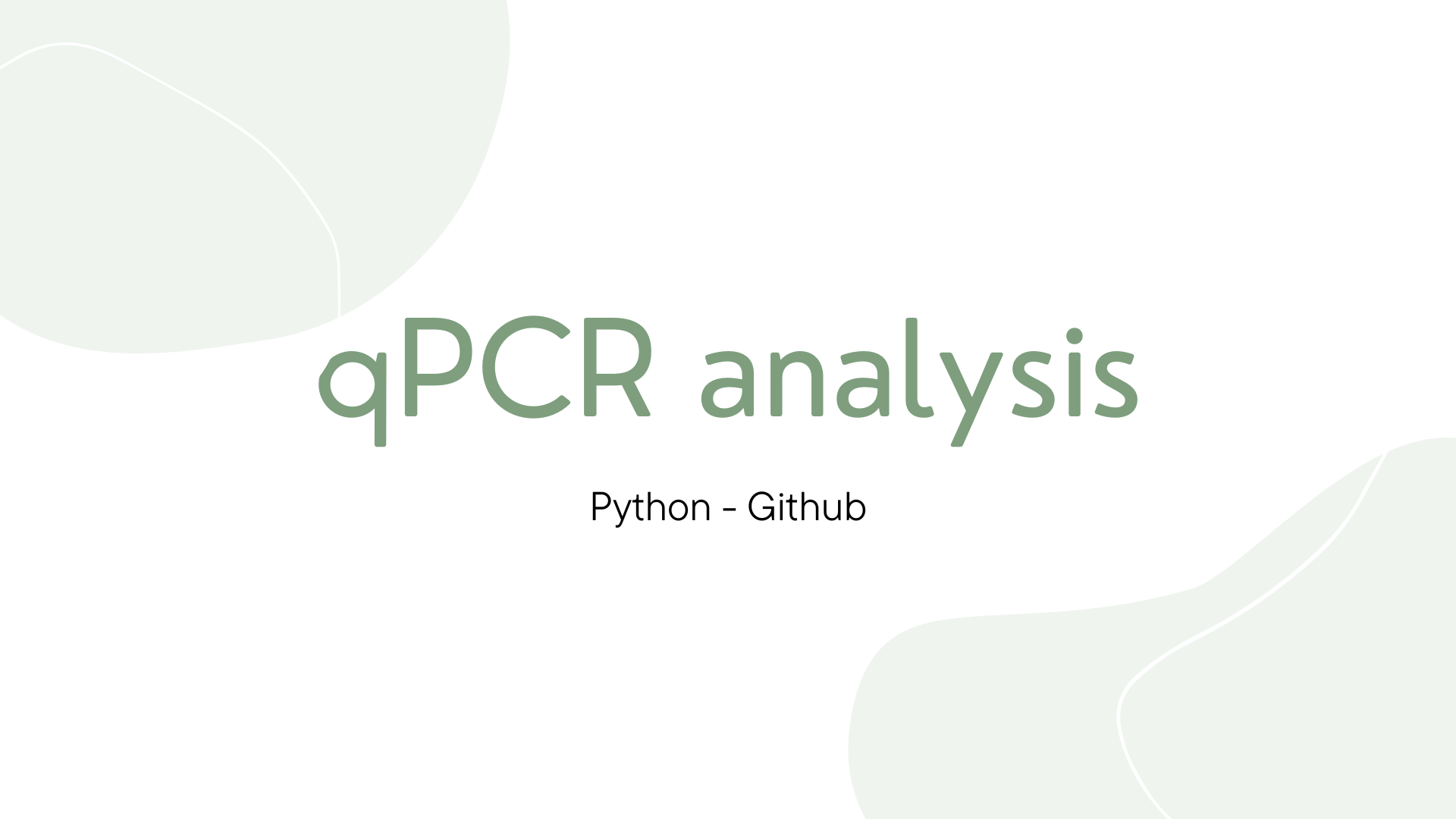 GitHub - lebatista/qPCR_analysis: analysis of qPCR data (fold change)