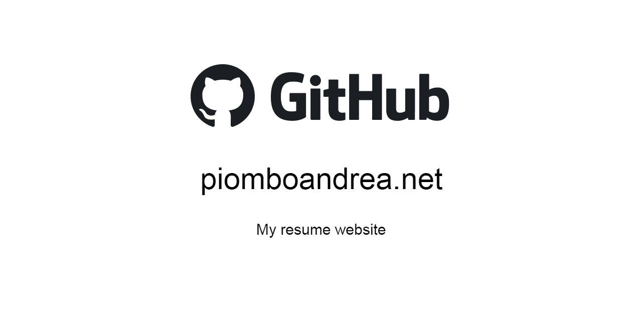 Github Piombacciaio Piombacciaio Github Io A Resume Website