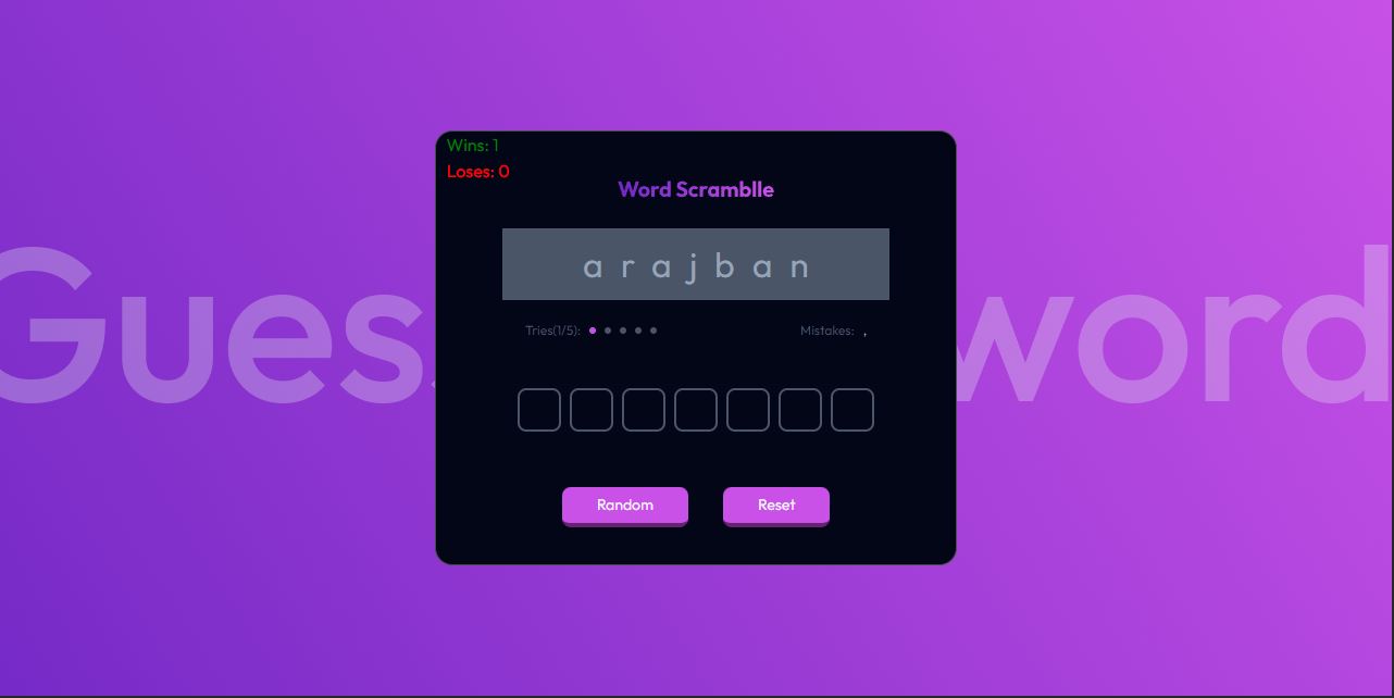 GitHub - Viikudev/Guess-the-word-game