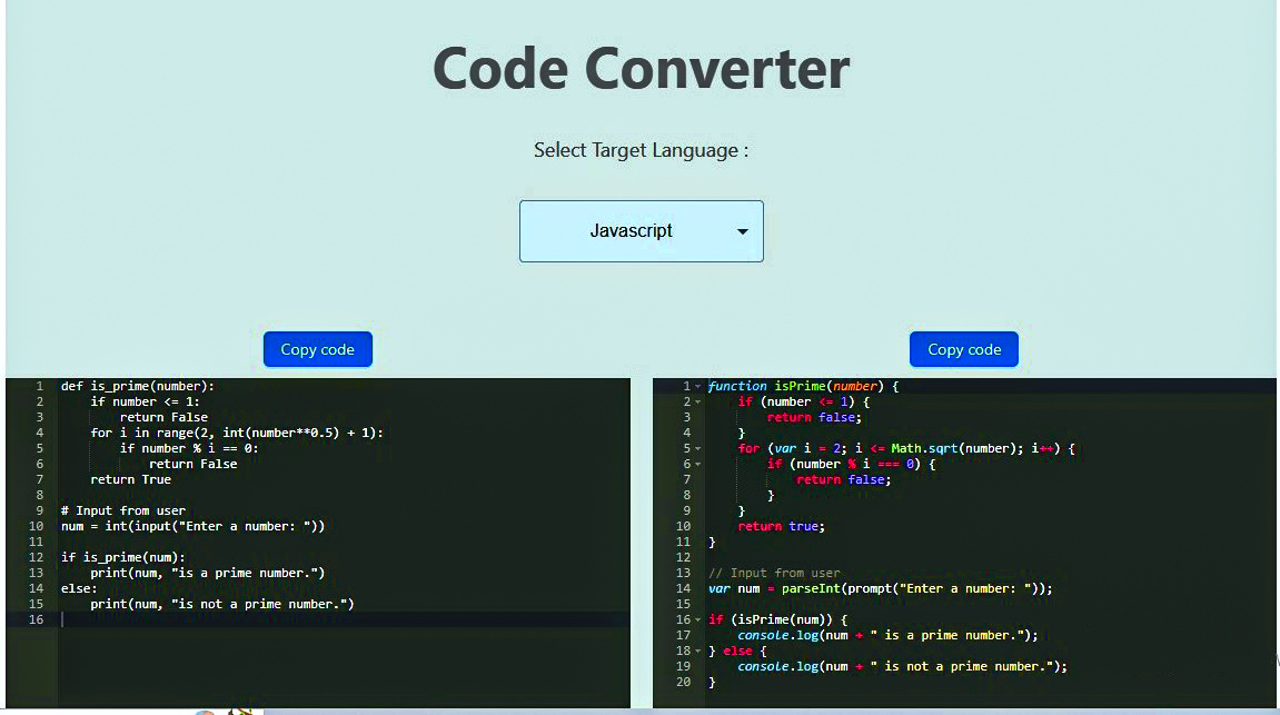 GitHub - krishnaprasad45/Code-Converter: Code Converter - Effortlessly translating code into ...