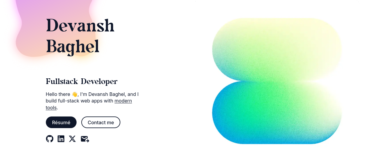 GitHub - Devansh-Baghel/Portfolio: My portfolio built w/ Next.js & TailwindCSS.