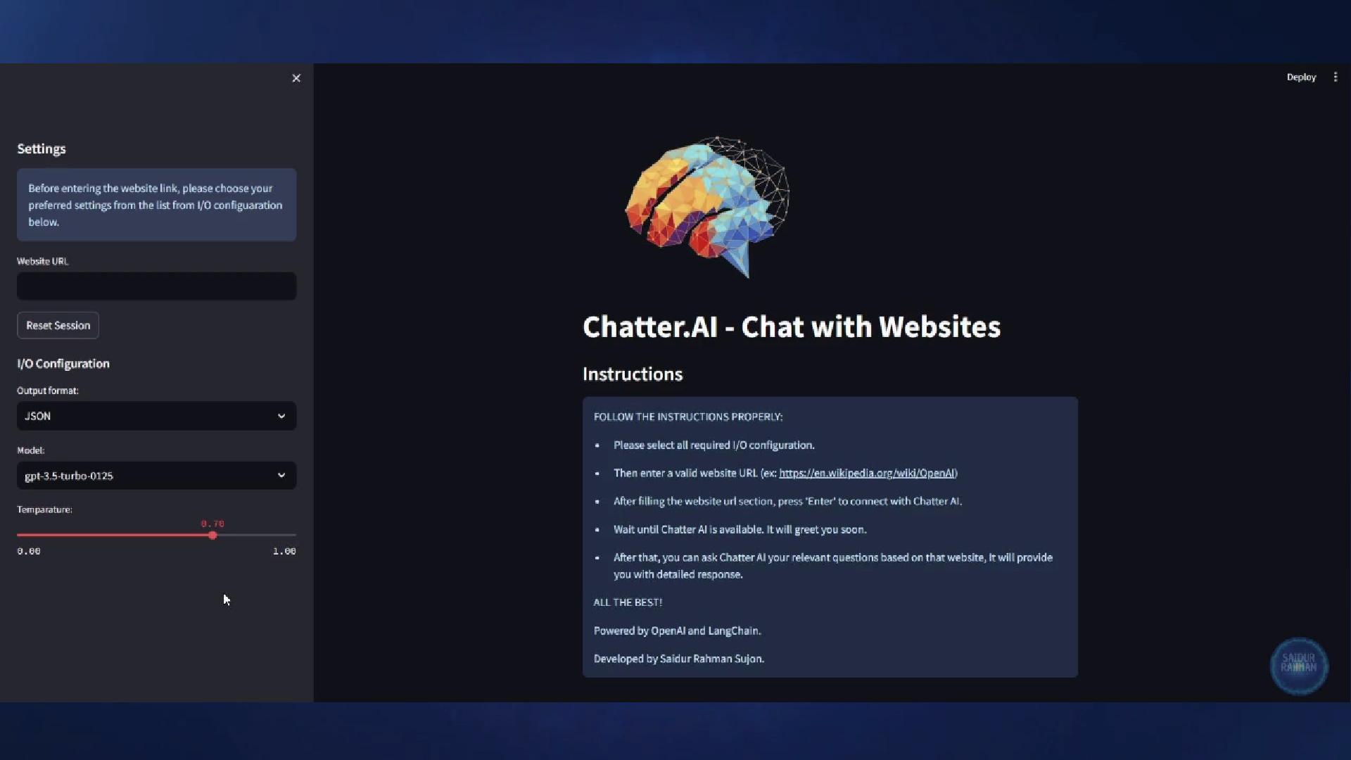 GitHub - SR-Sujon/Chatter-AI
