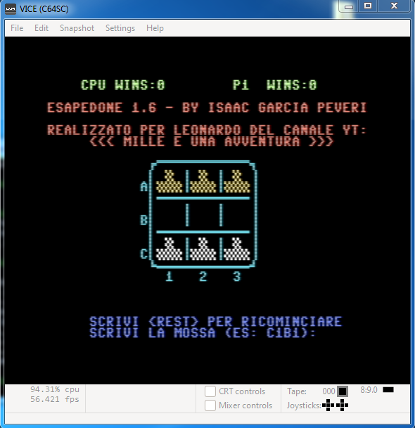 GitHub - isacco1975/C64_Hexapawn: A new graphical Hexapawn for the C64