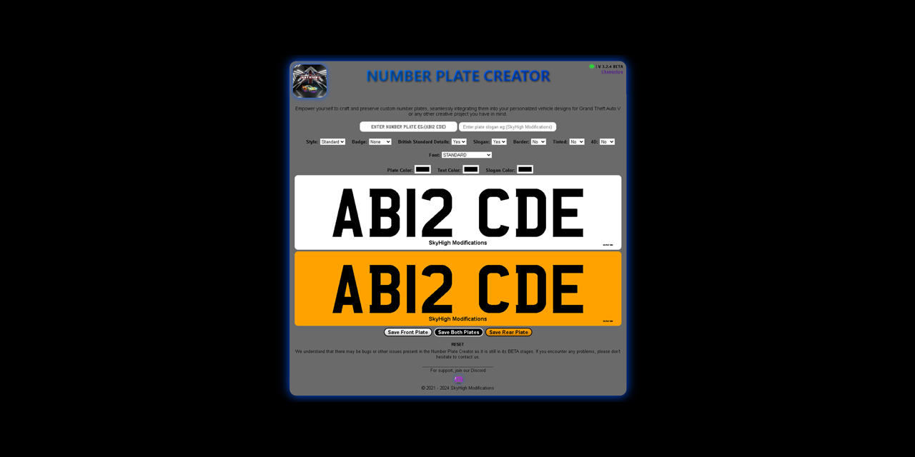GitHub - SkyHighModifications/NumberPlateCreator · GitHub