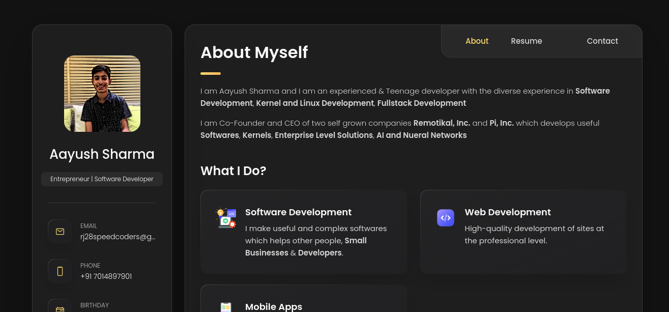GitHub - aayushsharma-io/aayushsharma-portfolio: An OpenSource Personal ...