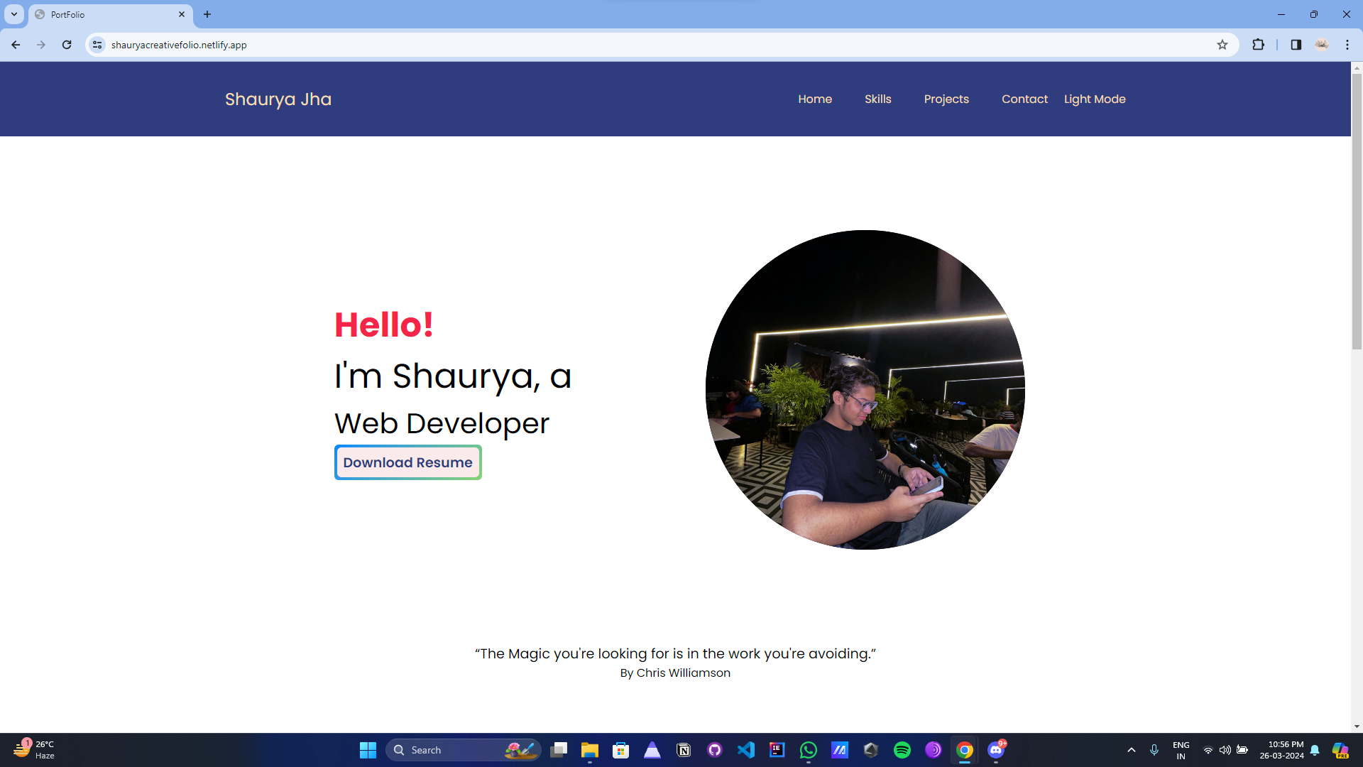 GitHub - shaurya35/Portfolio-1: A static Portfolio website