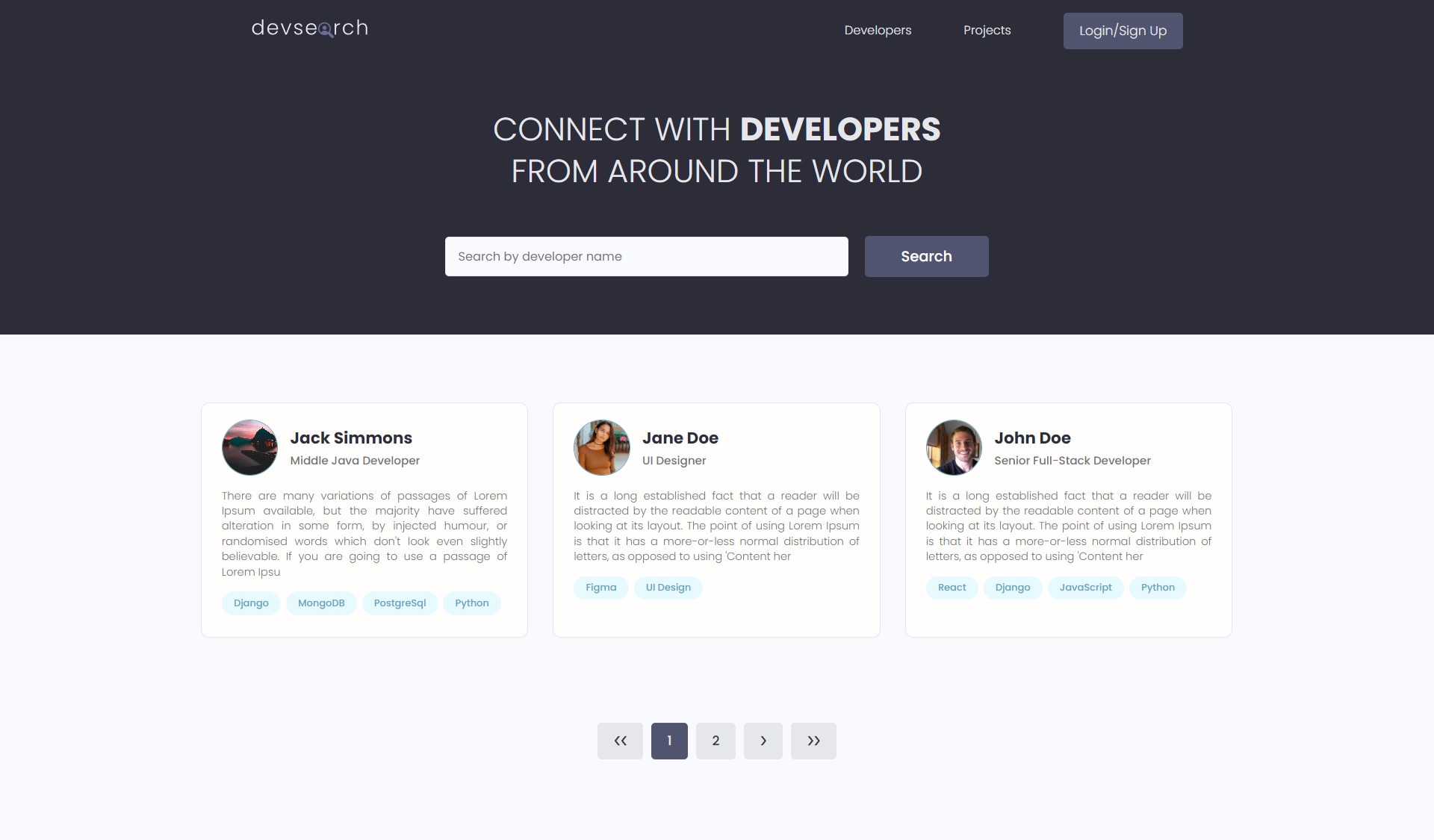 GitHub - deviantcoder/devsearch