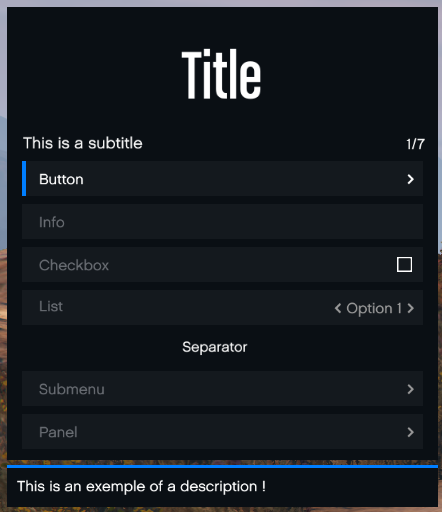 GitHub - s95268/RageUI-Libs: Advanced RageUI lib for FiveM.