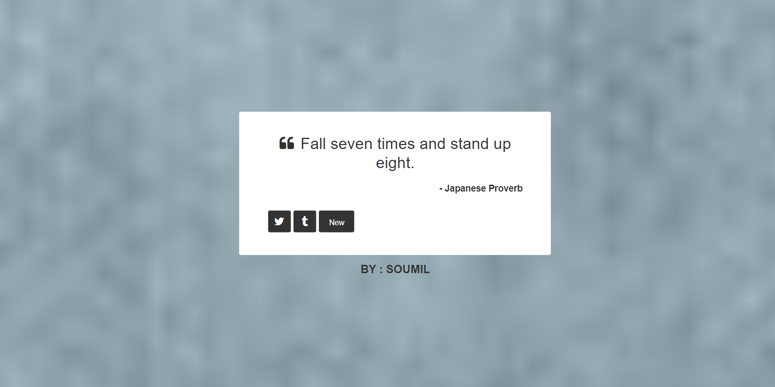 GitHub - Soumilgit/Simple-random-Quote-Machine: Reference:https ...