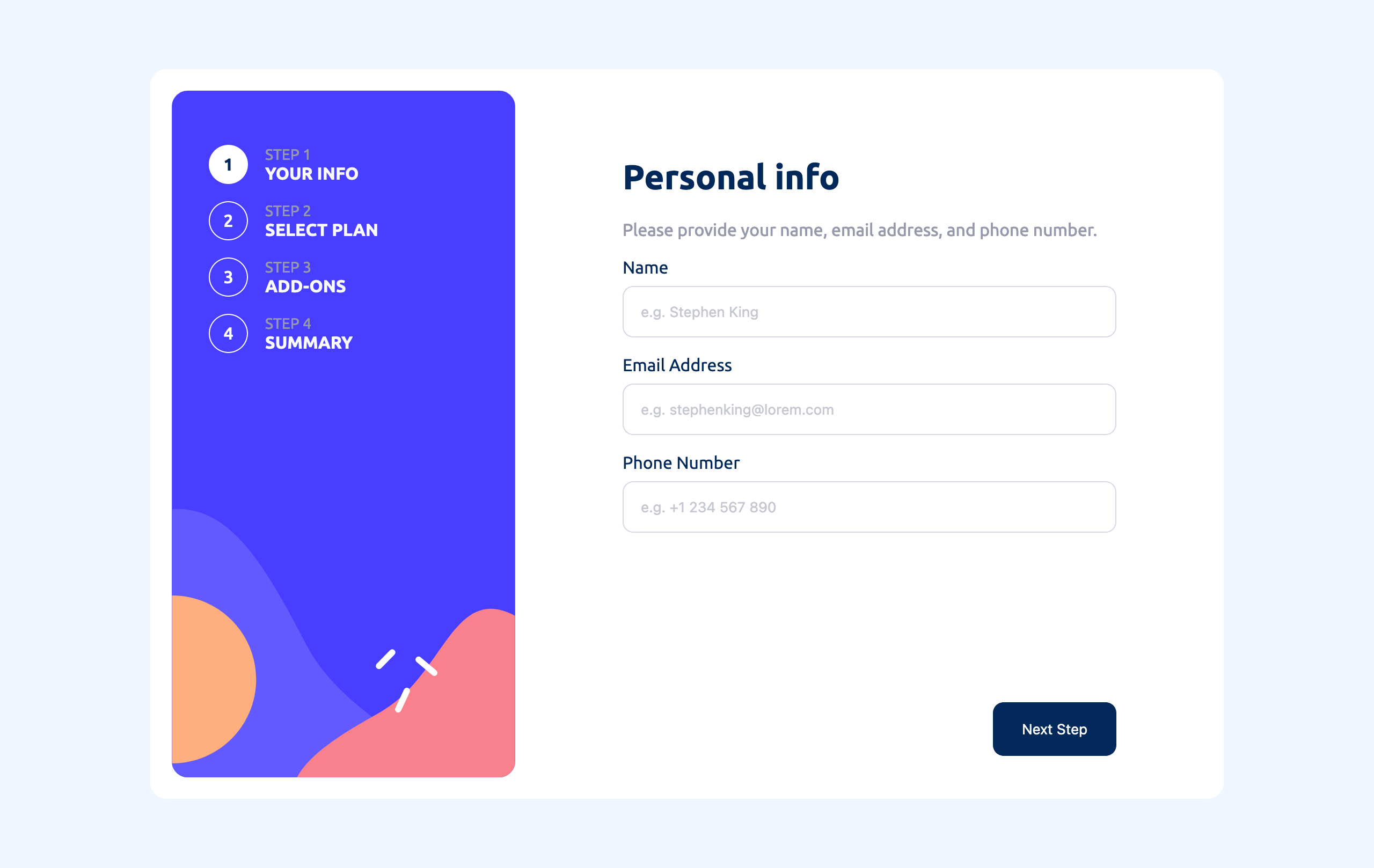 GitHub - Mofizik/multi-step-form-main: Frontend Mentor challenge