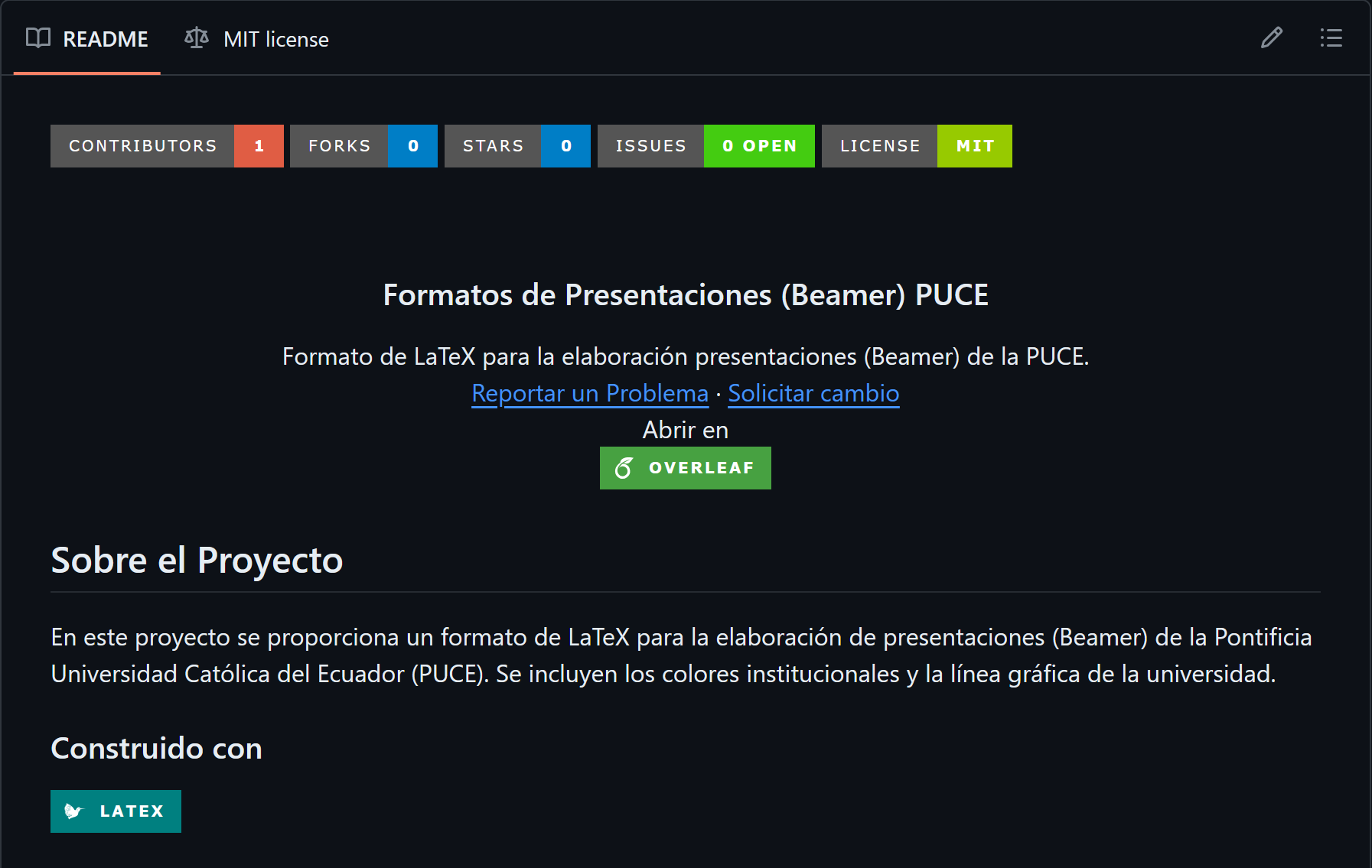 GitHub - andres-merino/Formato-Beamer-PUCE: Formato de LaTeX para la elaboración presentaciones ...