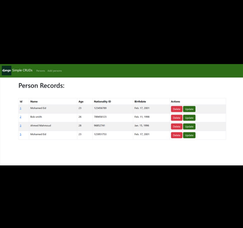 GitHub - 3eid/DjangoSimpleCRUDs: Simple CRUD operations project using ...