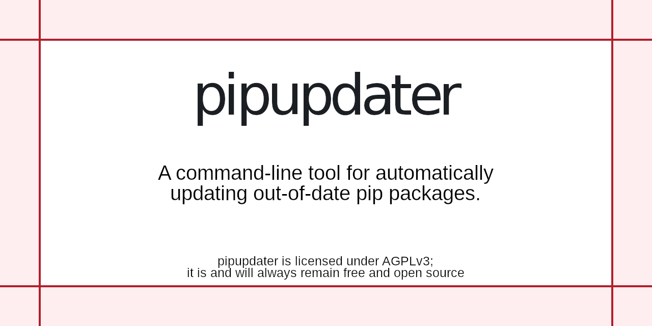 Github Mollymaclachlan Pipupdater A Small Command Line Tool For Automatically Updating