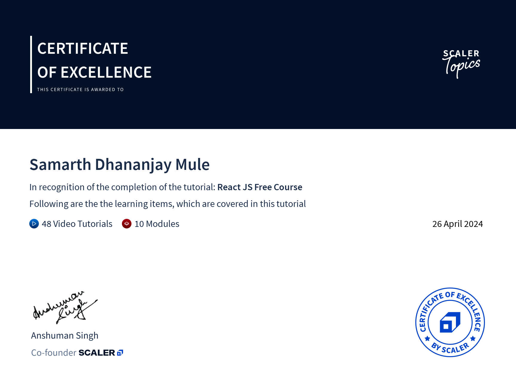 GitHub - SamarthMule/React-JS-Scaler: This course provided a structured ... GitHub - SamarthMule/React-JS-Scaler: This course provided a structured ...