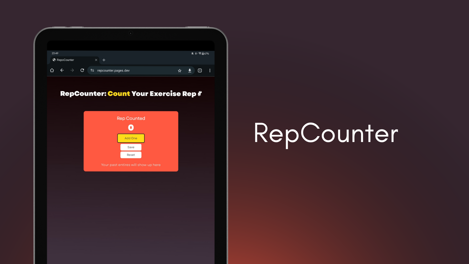 GitHub - shantanuuchak/repcounter: Web app to effortlessly count reps during exercise. Minimize ...