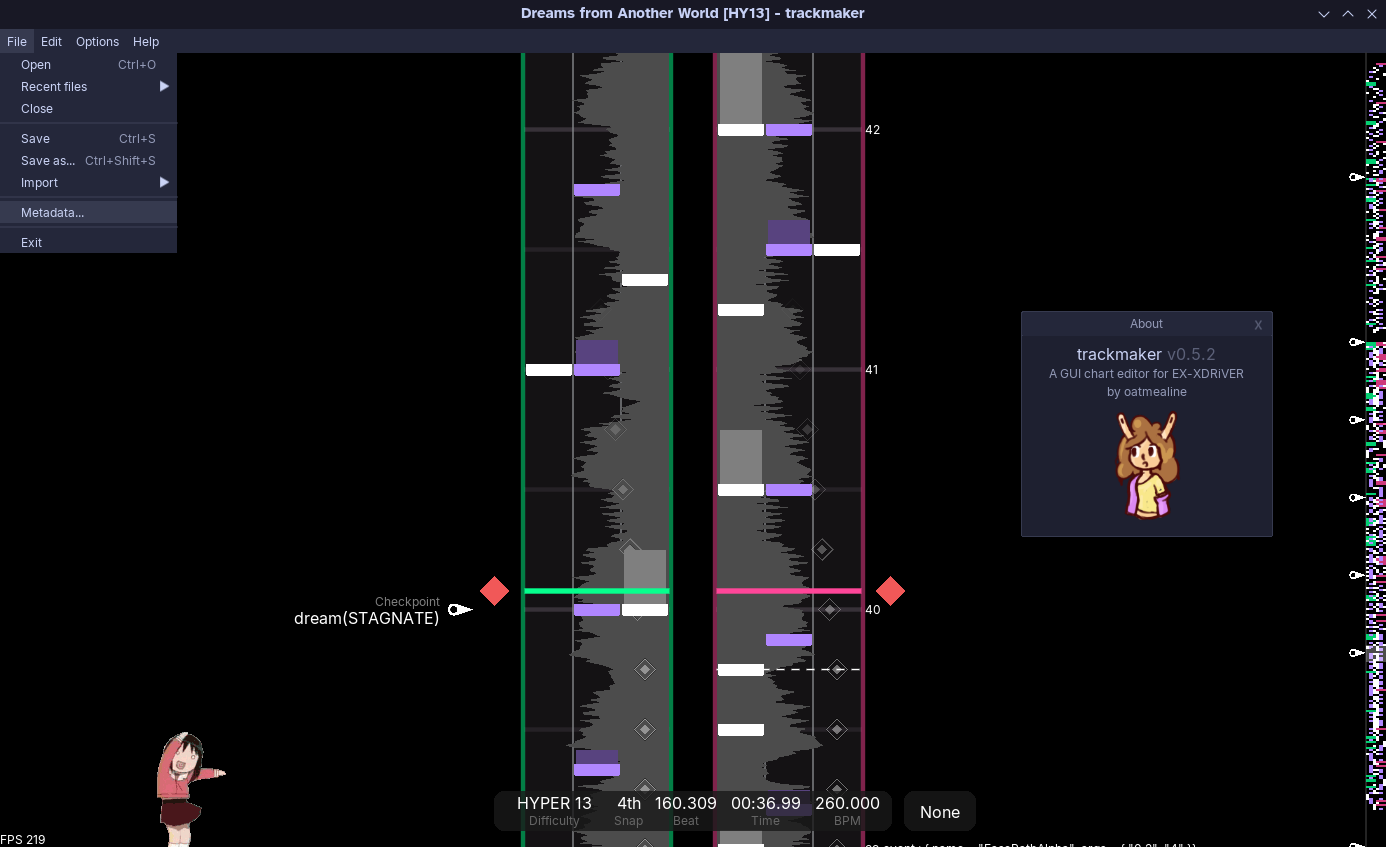 GitHub - oatmealine/trackmaker: A GUI chart editor for EX-XDRiVER