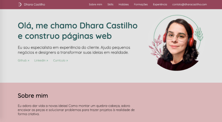 Github Dharitchacss Js Portfolio Dev This Project Was Developed As Part Of The Frontend