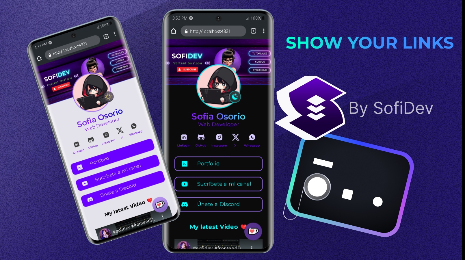 GitHub - SofiDevO/allmylinks: Display your social media Links💜