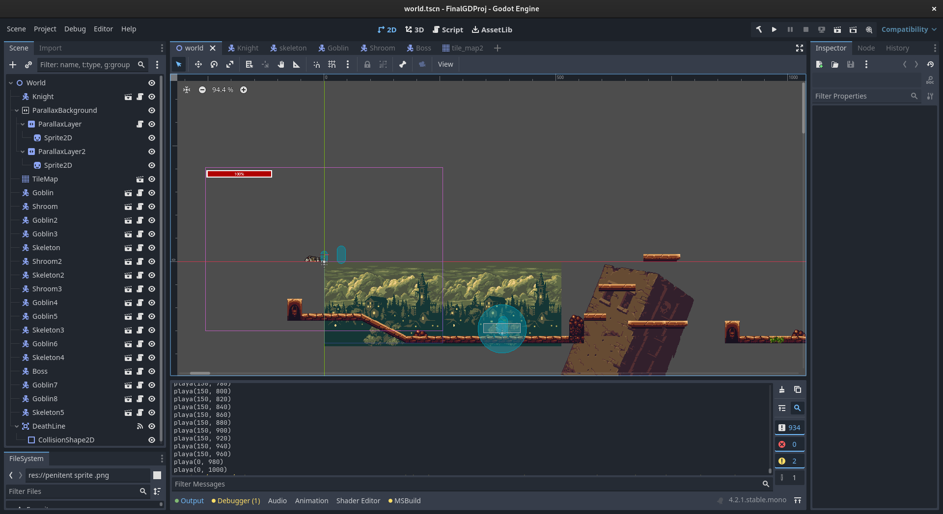 GitHub - dsdiv0/GoDot2DPlatformerProj: A Simple 2D game project.