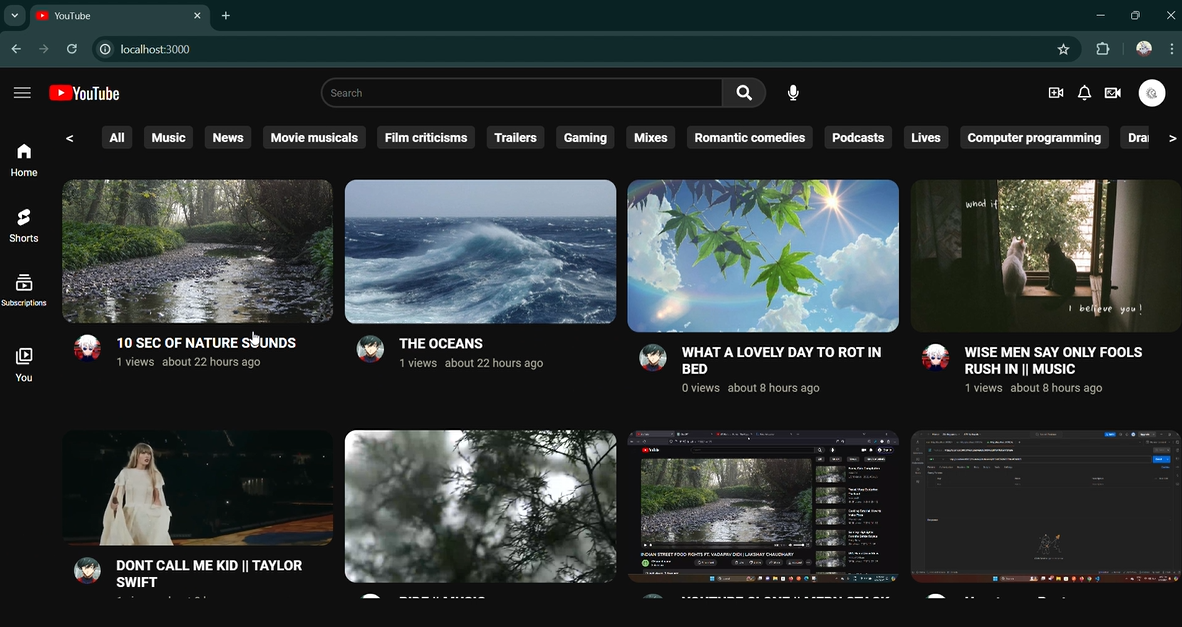 GitHub - sanaahsam/Real-Time-Youtube-Clone: Mern stack based Real-Time ...